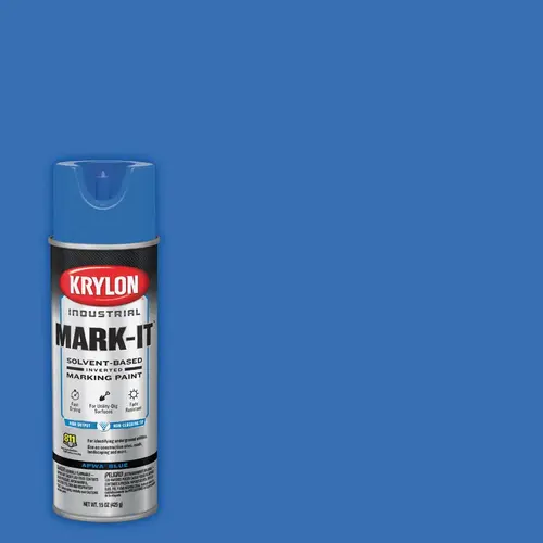 KRYLON 730308 Mark-It 730308 Industrial SB APWA Blue Inverted Marking ...