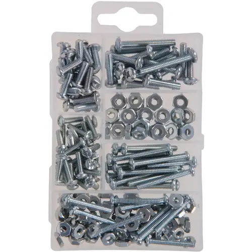 Hillman 130205 The Fastener Center Steel Machine Screw & Nut Assortment ...