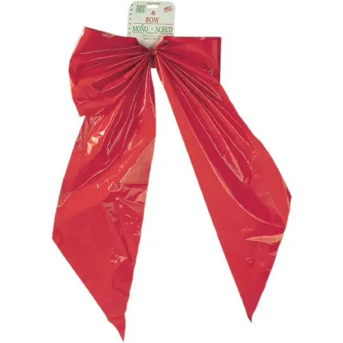 HOLIDAY TRIMS INC. 7257DOZ 2-Loop 18 In. W. x 31 In. L. Red Plastic ...