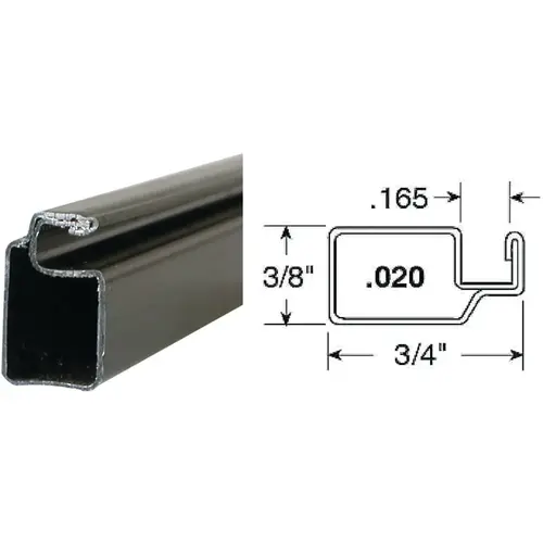 Prime-Line PL14055-XCP20 Make-2-Fit 3/4 x 3/8 x 72 Bronze Aluminum ...