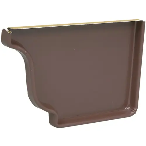 Spectra Metal 5ENRRTB 5 In. Aluminum Brown Right Gutter End Cap Buy Now