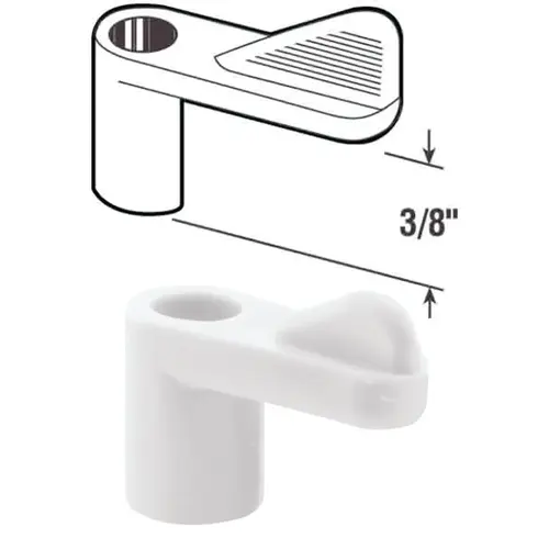 Prime-Line PL7774 3/8 In. White Swivel Plastic Screen Clips with Screws ...