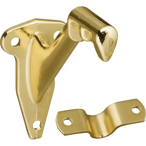 National Hardware N830131 Bright Brass Handrail Bracket with Fasteners ...
