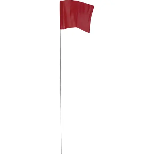 Empire 78-007 21 In. Steel Staff Red Marking Flags Buy Now