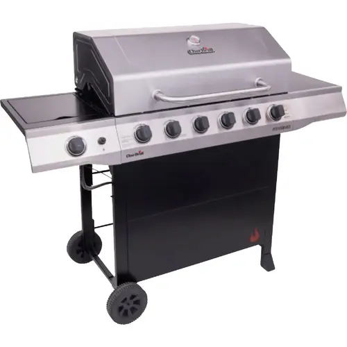 Char-Broil 463228622 Performance 6-Burner Stainless Steel & Black ...