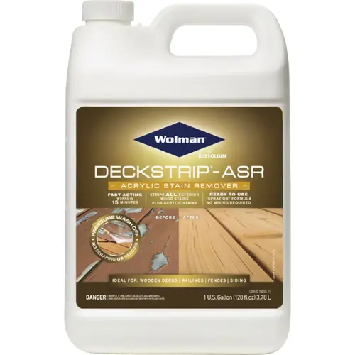 Wolman 14706-XCP4 DeckStrip-ASR 1 Gal. Acrylic Stain Remover Deck ...
