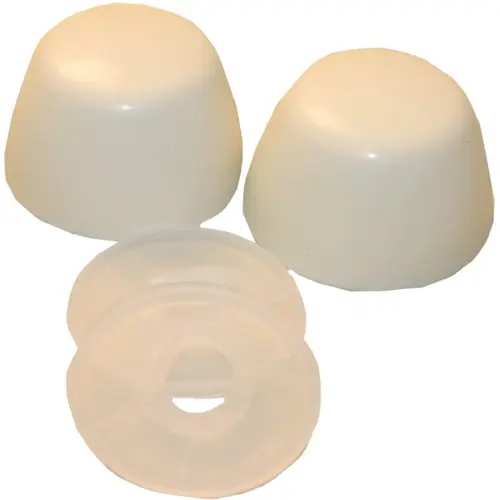 Lasco 04-3915 Round Almond Plastic Snap-On Toilet Bolt Caps (2 Ct.) Buy Now