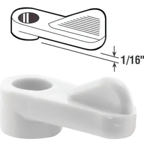 Prime-Line PL7909 1/16 In. White Swivel Plastic Screen Clips with ...