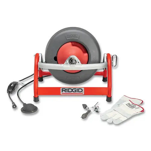 RIDGID 53112 K-3800 Drum Machine Drain Cleaners, 3/8 in Drum Capacity ...