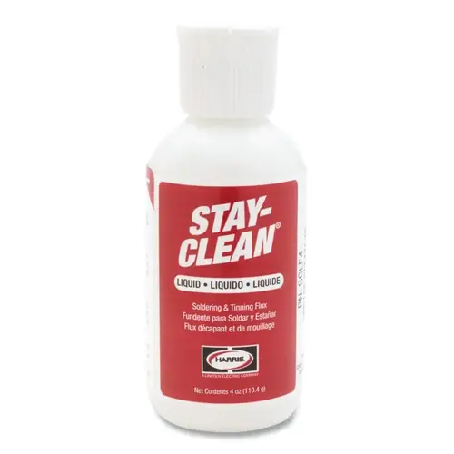 Harris SCLF4 Stay-Clean Liquid Soldering Flux, Flip Top Dispenser, 4 oz ...