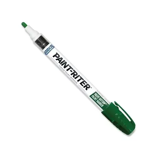 LACO/MARKAL 96826 PAINT-RITER VALVE ACTION Paint Marker, Green, 1/8 in ...