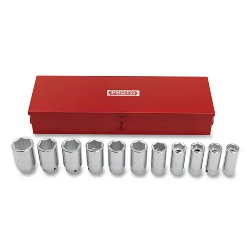 Proto 55108 TorquePlus Socket Set, 12-Pc, 3/4 in Drive, 6-point, Deep ...
