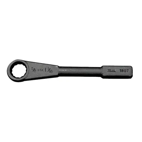 MARTIN TOOLS 1809A Straight Striking Wrenches, 1 1/2 in Opening, 10 9/ ...
