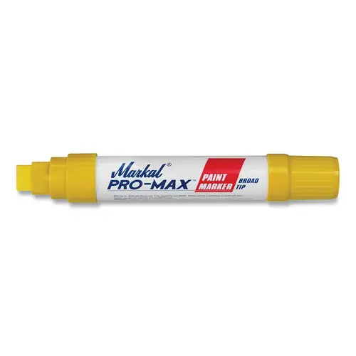 LACO/MARKAL 90901 PRO-MAX Paint Marker, Yellow, Jumbo Tip, Chisel Buy Now