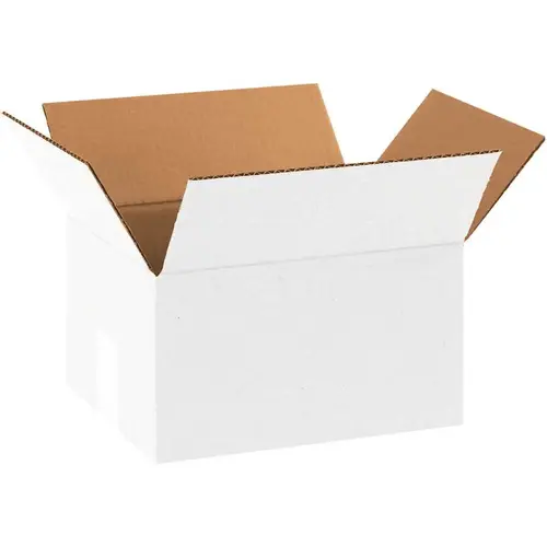 BOX Partners, LLC 1086W Box Partners Corrugated Boxes 10"x8"x6" White ...