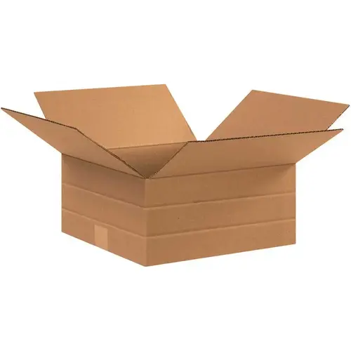BOX Partners, LLC MD12126R Multi-Depth Corrugated Boxes 12 1/2"x12 1/2 ...