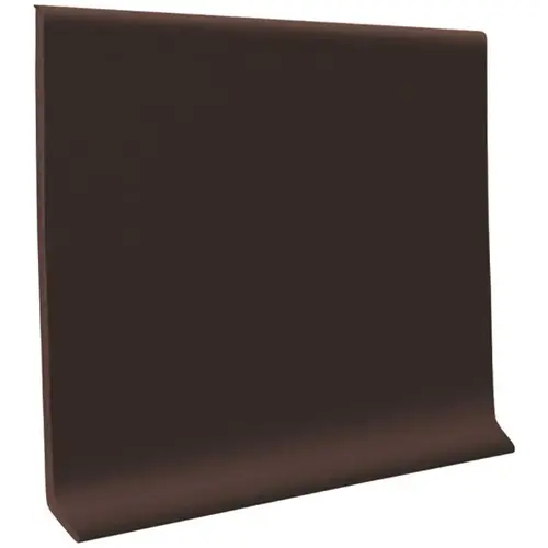 ROPPE 40C52P110 Roppe 4 In X .080 In X 48 In Brown Vinyl Wall Cove Base ...