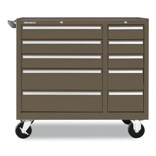 KENNEDY 310XB Industrial Roller Cabinets, 10 Drawer, 39 3/8 in High ...