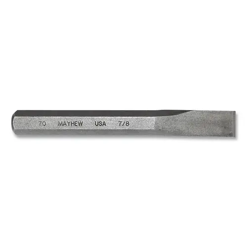 Mayhew 70216 Cold Chisels, 7 1/2 in Long, 7/8 in Cut, Sand Blasted, 6 ...