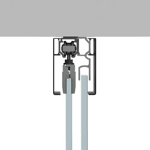 CRL CRL501CMBL 50 Matte Black Series Single Sliding Door with One Fixed ...