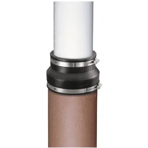 Fernco 1056-55 5" PVC Flexible Pipe Coupling with Clamp Buy Now