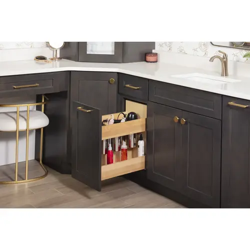 Hardware Resources PVBPOD11-SC 11" "No Wiggle" Powered Vanity Pullout ...