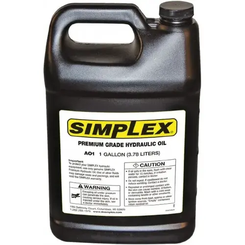 Simplex AO1 Hydraulic Machine Oil: ISO 32, 1 gal, Jug Buy Now