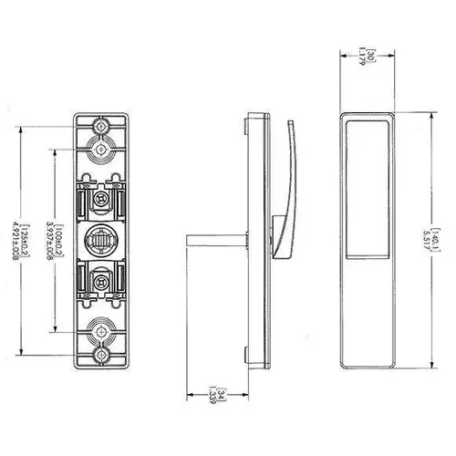 Brixwell 13-674b Crest Long Snib Handle With Escutcheon Black Buy Now