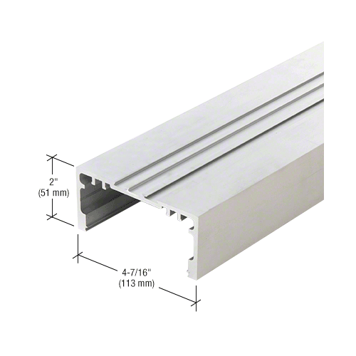 CRL-U.S. Aluminum 1C45711 Clear Anodized Open Back Door Header - 21'-4"