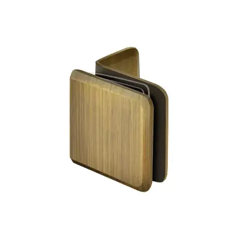 Brixwell CPGTW2AB Beveled Square Wall Mount Glass Clip w/Mounting Leg ...