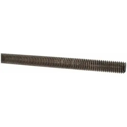 MSC 45500 Threaded Rod: 7/16-14, 3 ft Long, Stainless Steel, Grade 304 ...