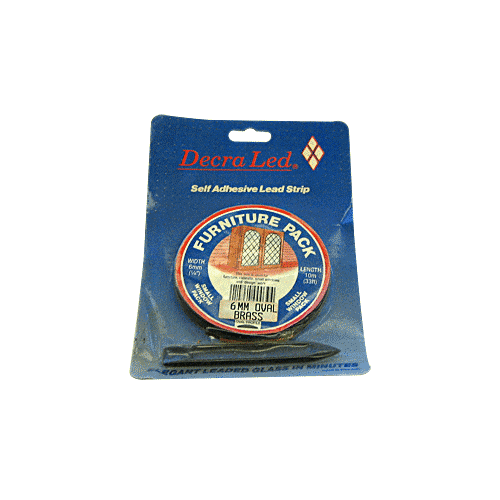 CRL AP2005 Brass Lead Strip Oval- 1/4" x 33'