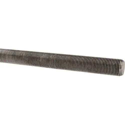MSC 45528 Threaded Rod: 5/8-18, 3 ft Long, Stainless Steel, Grade 304 ...