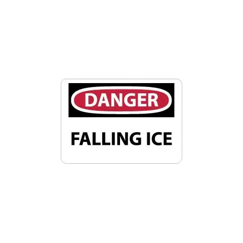 Accuform D530AB Accident Prevention Sign: Rectangle, "Danger, FALLING ...