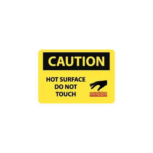 Accuform C525RB Chemical & Hazardous Material Sign: Rectangle, "Caution ...