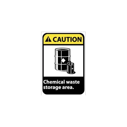 Accuform CGA21RB Chemical & Hazardous Material Sign: Rectangle ...