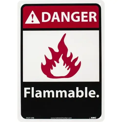 Accuform DGA15RB Danger - Flammable, Plastic Fire Sign Buy Now