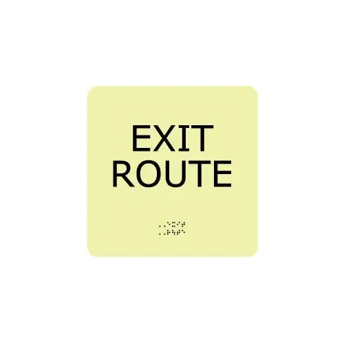Accuform GADA104BK Exit Route, Plastic Exit Sign Buy Now