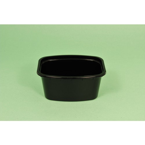 DELICUBE DR-516-BB 16OZ BLACK CONTAINER BASE