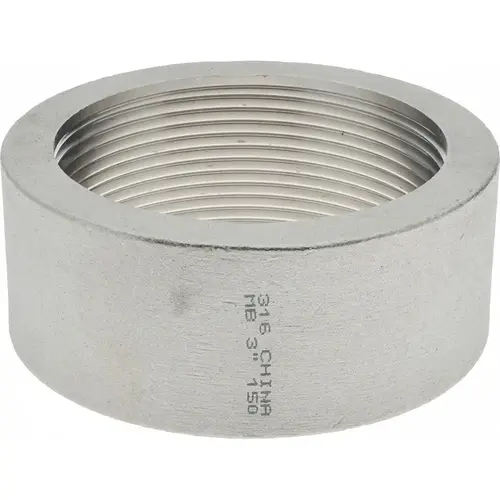 MERIT BRASS K611H-48 Pipe Half Coupling: 3" Fitting, 316 Stainless ...