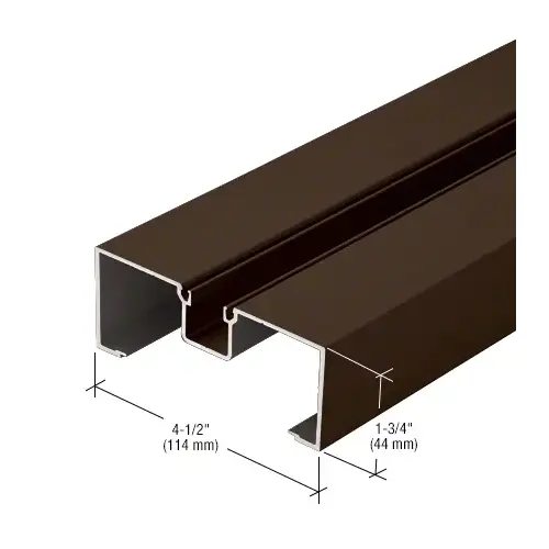 CRL-U.S. Aluminum J45222 4-1/2" Open Back Vertical Mullion, Bronze ...