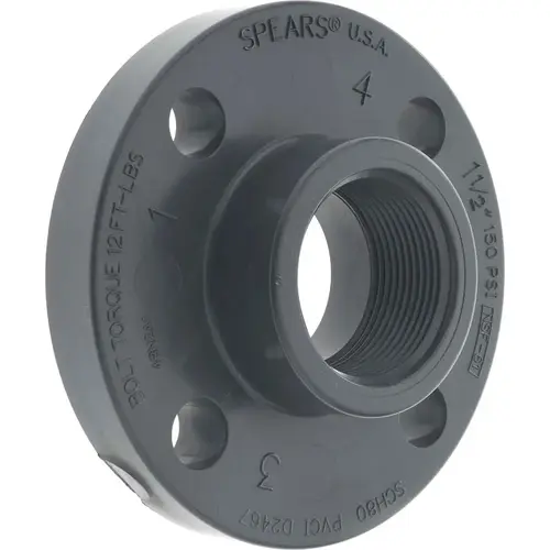 ProSource 852-015 1-1/2" PVC Plastic Pipe Flange (One Piece) Buy Now