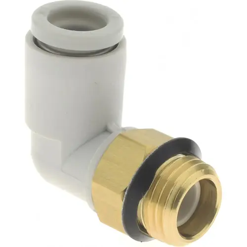 SMC PNEUMATICS KQ2L06-U01A Push-to-Connect Tube Fitting: Male Elbow, 1/8" Thread Buy Now