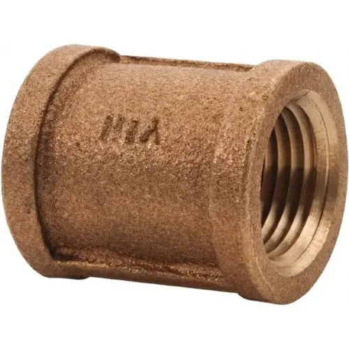 LEGEND VALVE 310-085NL Brass Pipe Coupling: 1" Fitting, Threaded, FNPT ...