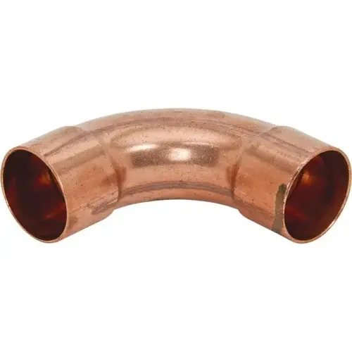 Mueller Industries W 02063 Wrot Copper Pipe 90 degree Long Radius Elbow ...