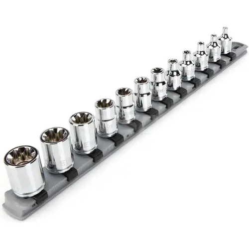 Tekton SHD91117 3/8 Inch Drive External Star Socket Set, 12-Piece (E4-E20) Buy Now
