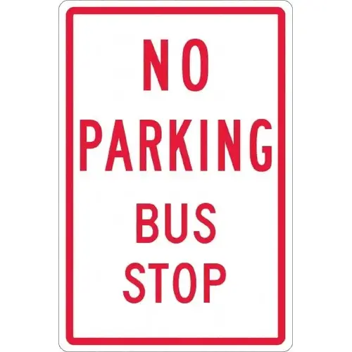 Accuform TM099H Tow Away Sign: Rectangle, "No Parking Bus Stop" Buy Now