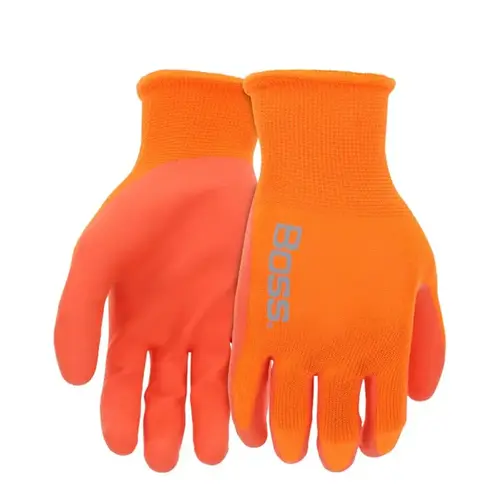 Boss B31101-L Boss Tactile Grip Series Coated Gloves, Men's, L, Elastic ...