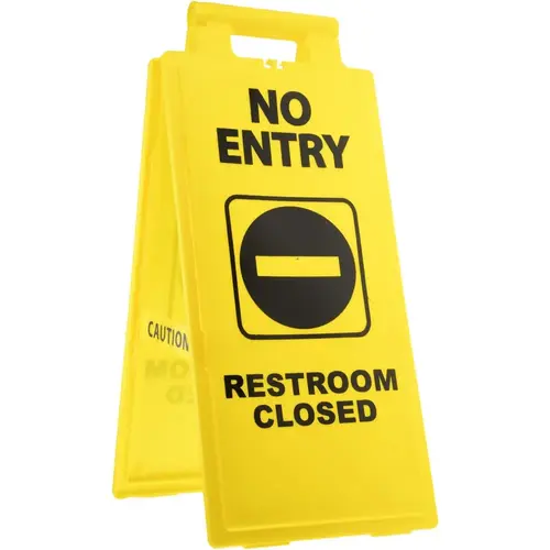 PRO-SAFE 03-600-37 No Entry Restroom Closed, 11" Wide x 24" High ...