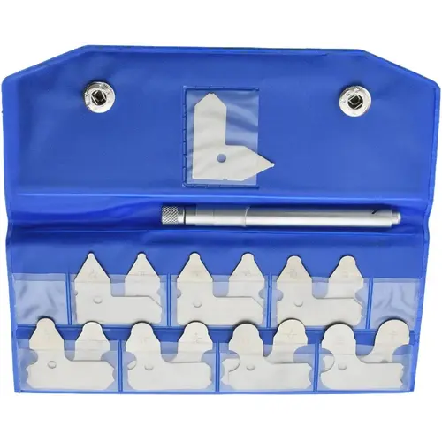 Value Collection 615-4015 Radius Gage Set: Steel, 1/32 to 1/4" Radius ...